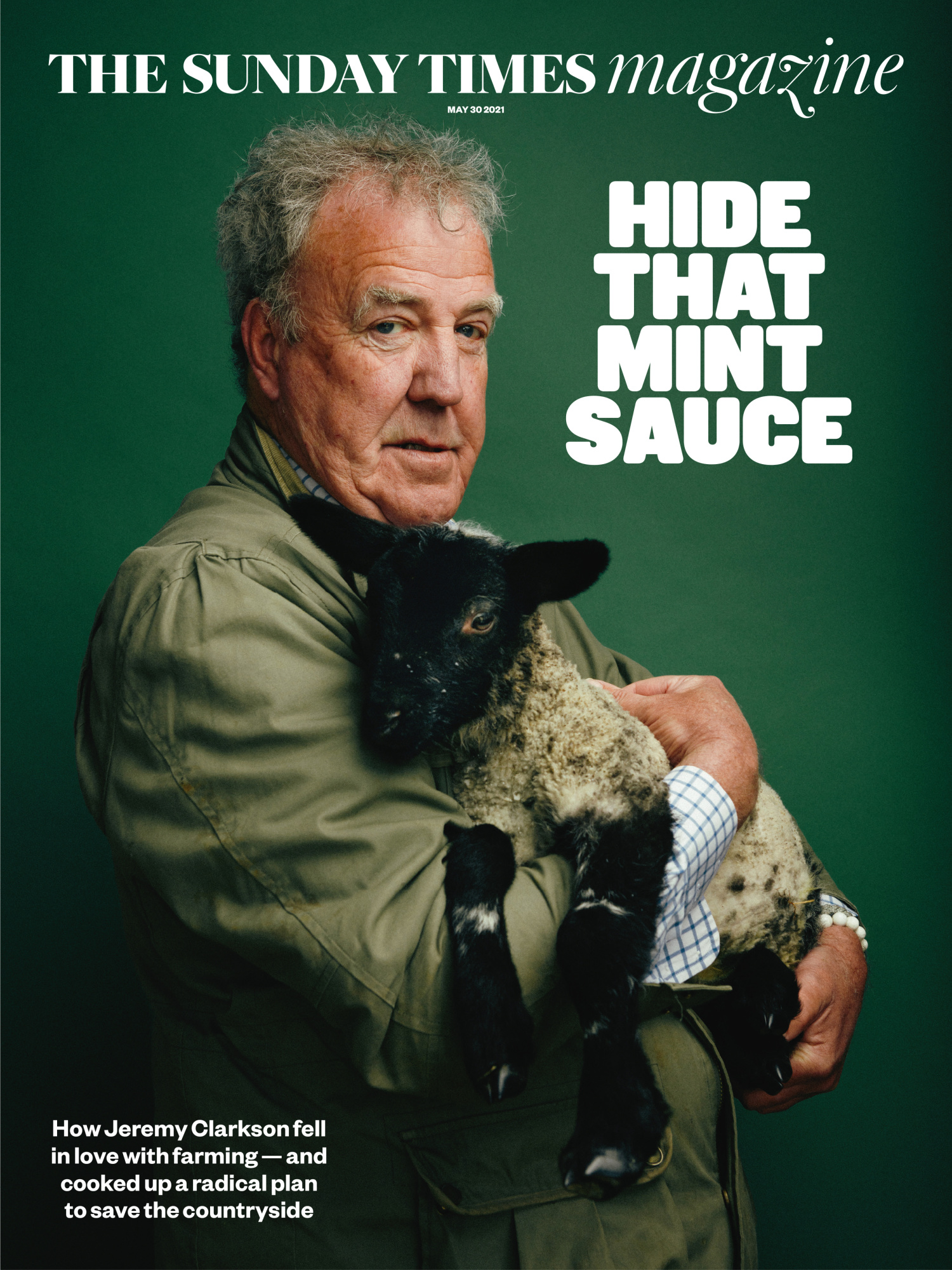 Jeremy Clarkson and a lamb - The Sunday Times Magazine — Charlie Clift